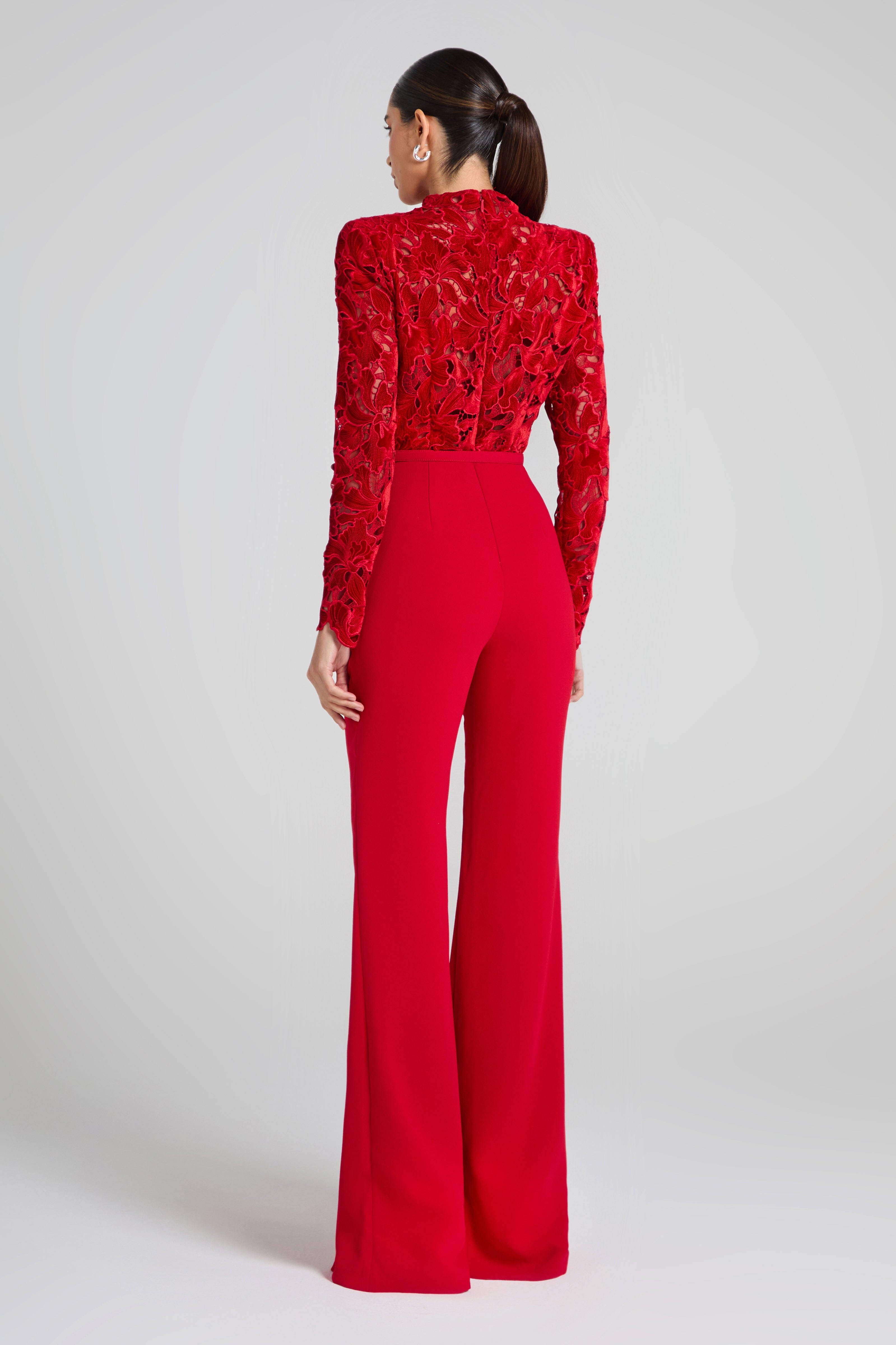 Eleanor Red Jumpsuit | NADINE MERABI