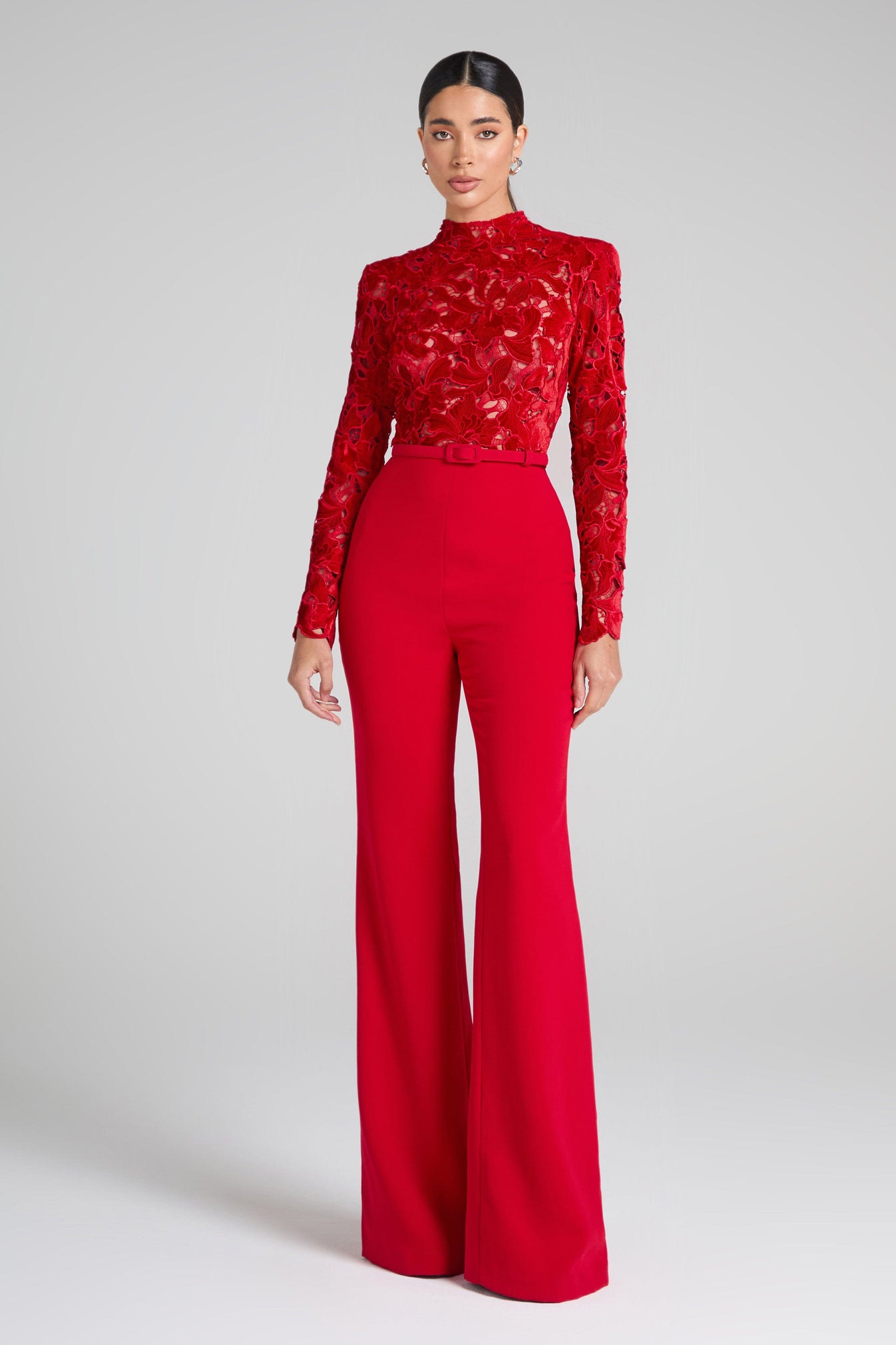 Eleanor Red Jumpsuit | NADINE MERABI