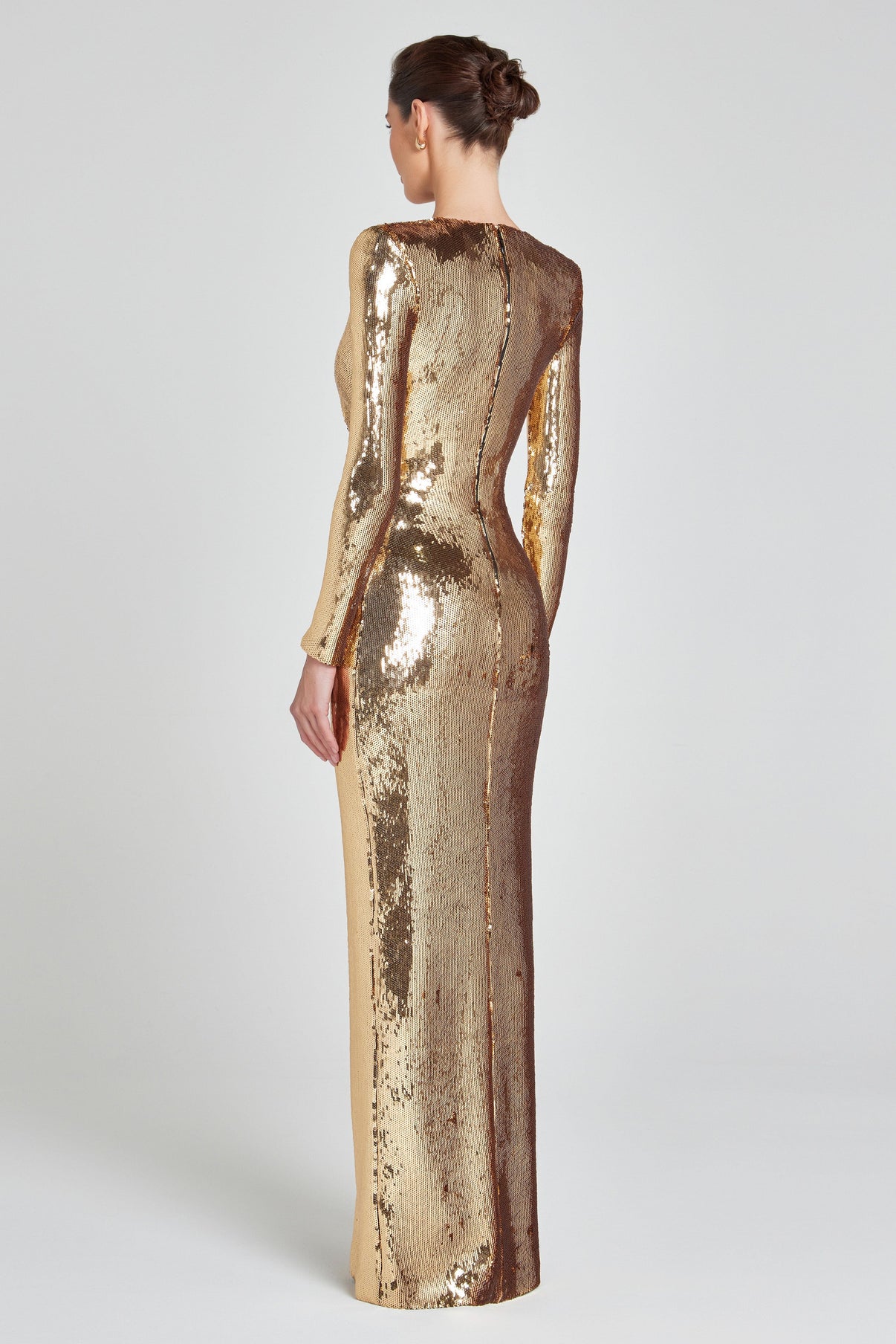 Jennifer Gold Dress | NADINE MERABI