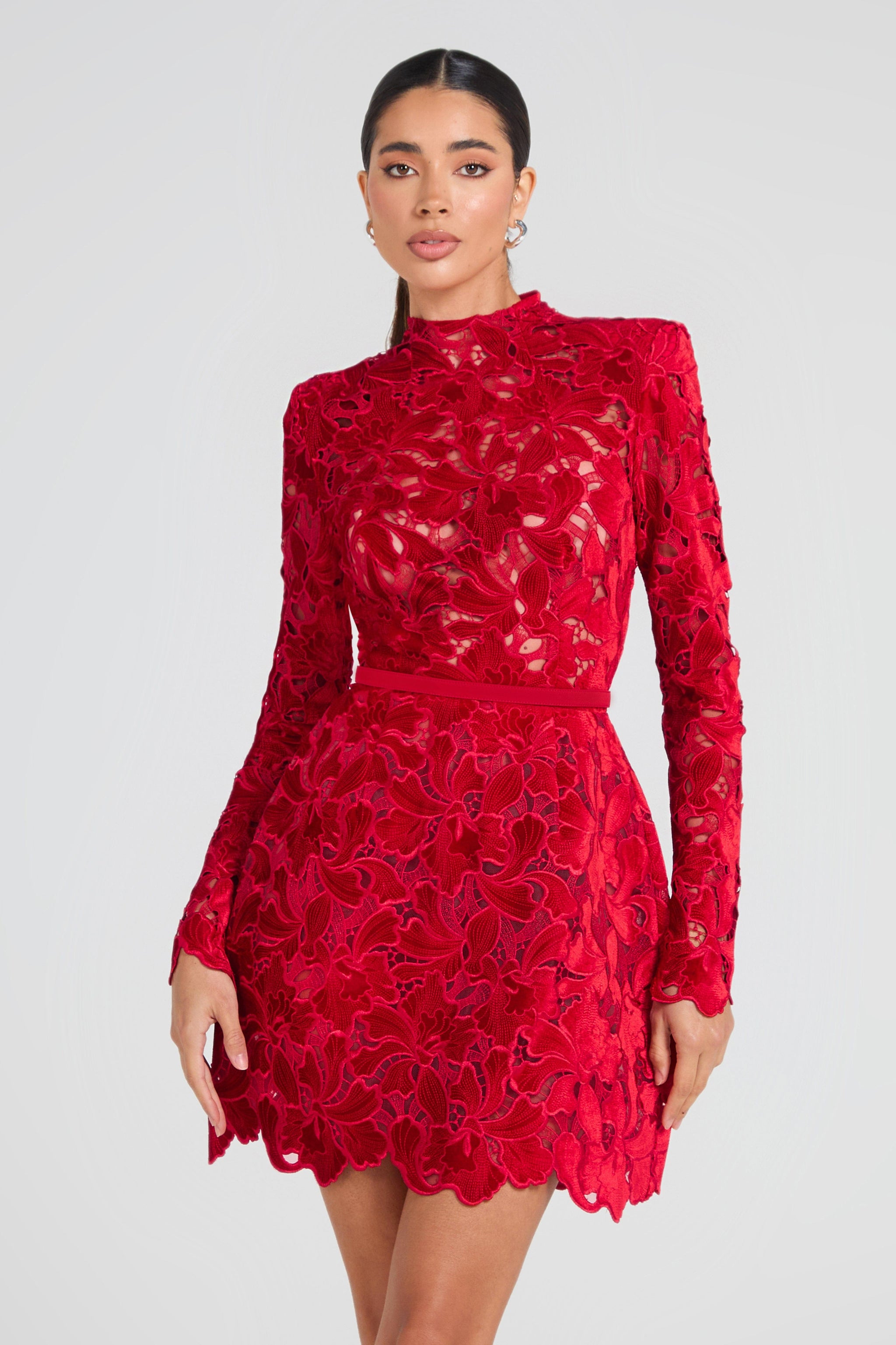 Lydia Red Dress – NADINE MERABI