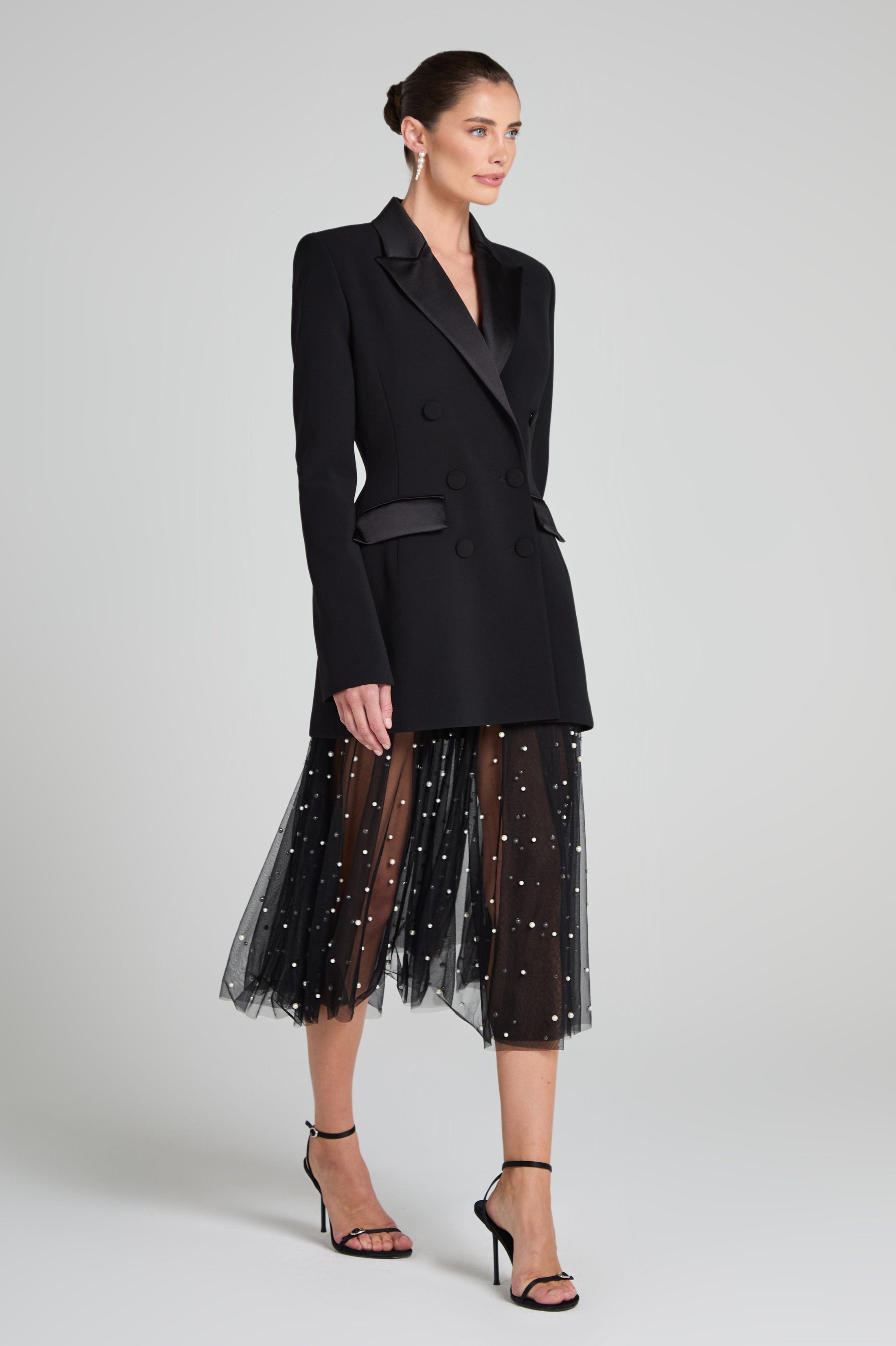 Blake Black Skirt | NADINE MERABI