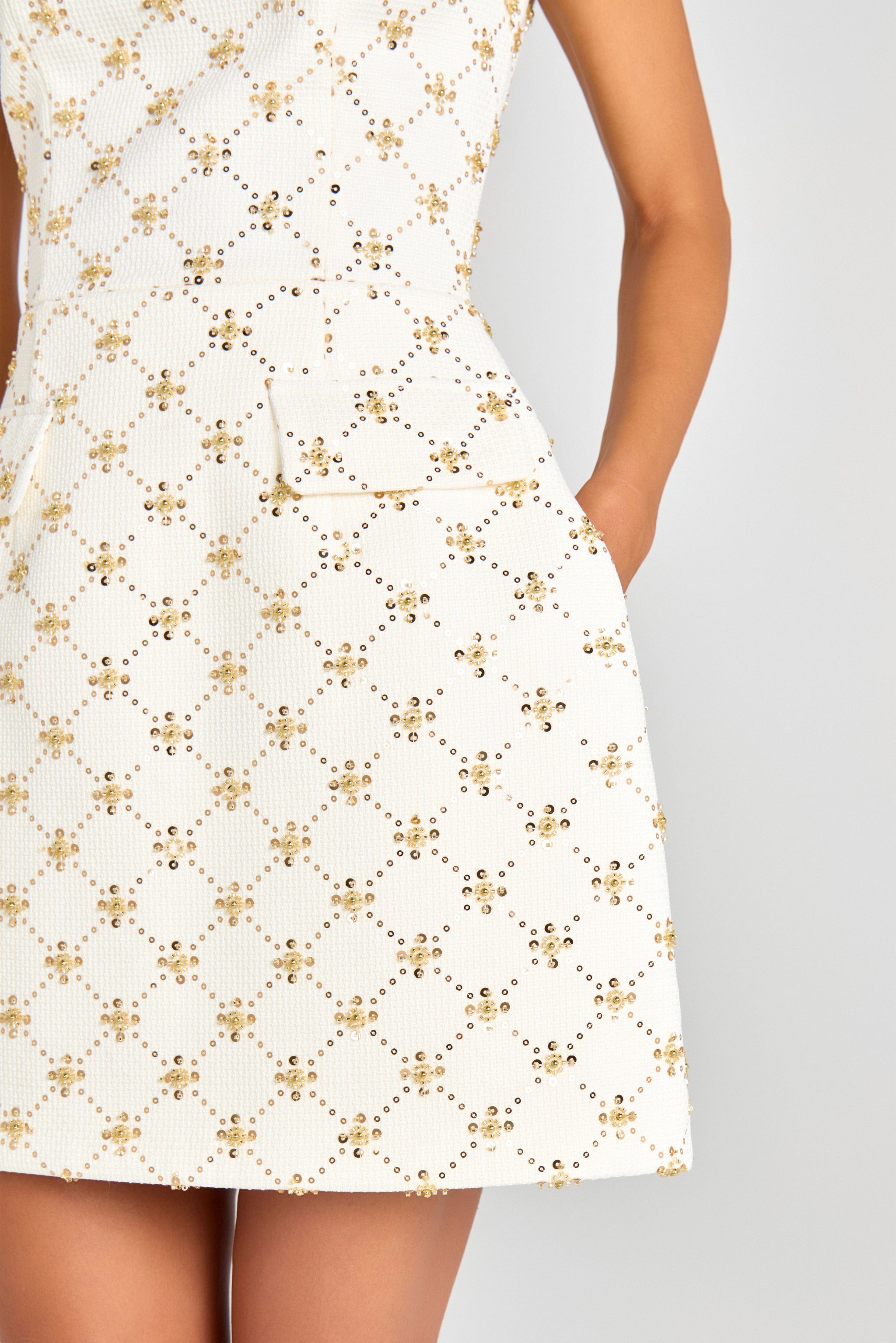 Morgan Ivory Dress | NADINE MERABI