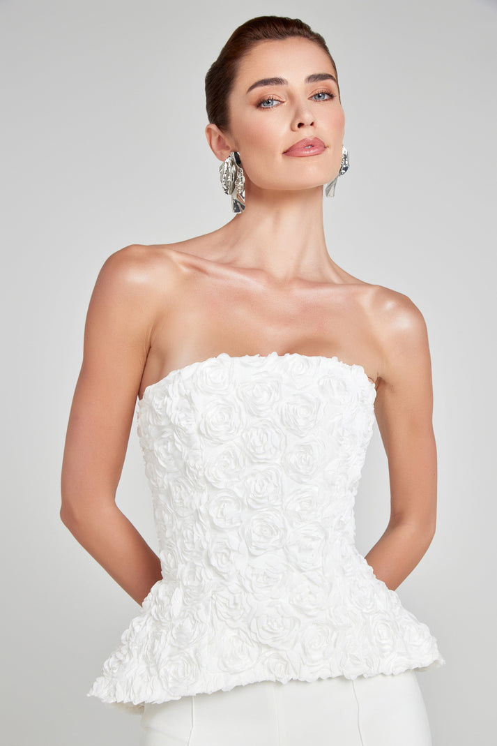 Phoebe White Top | NADINE MERABI