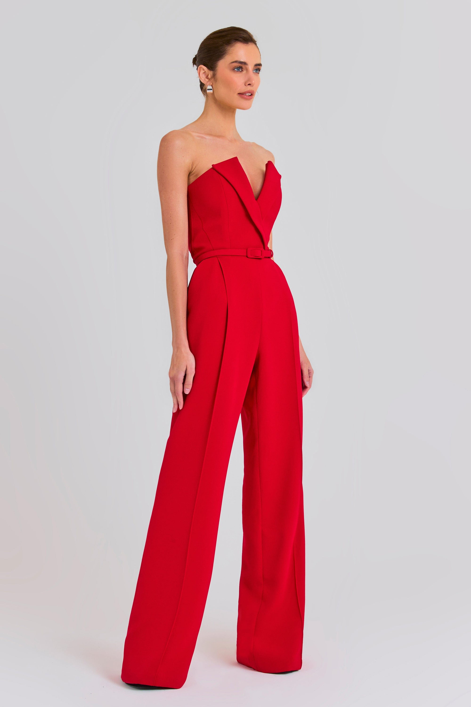 Vanessa Red Jumpsuit | Jumpsuits | NADINE MERABI
