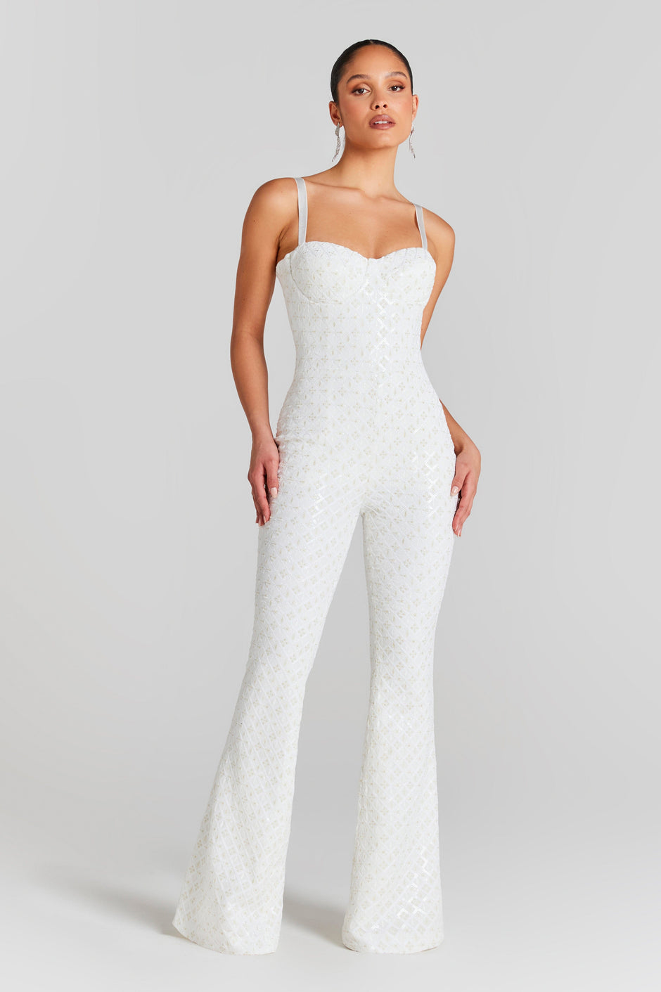 White Jumpsuit | White Jumpsuit Women | NADINE MERABI