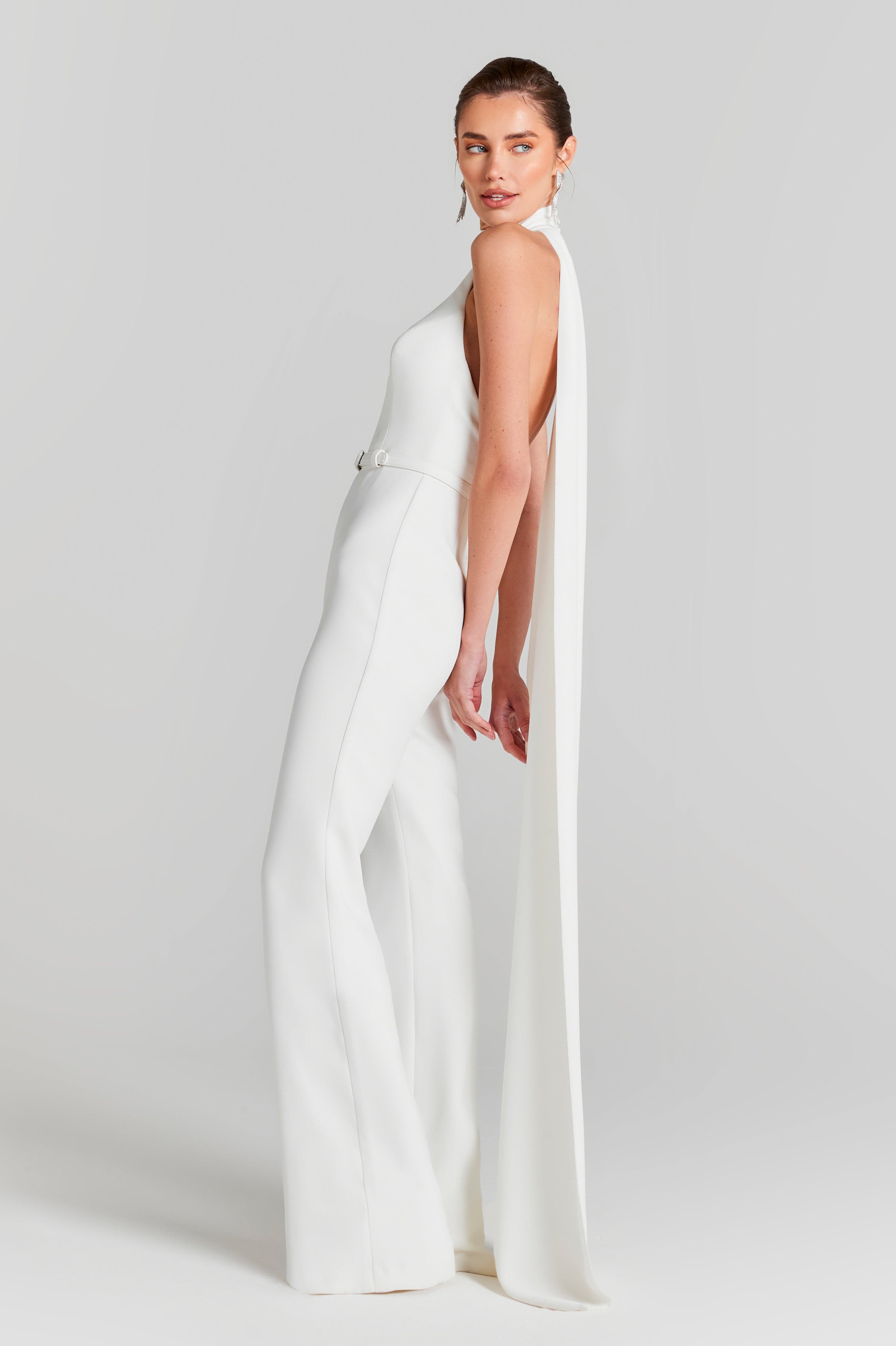 Lorrie White Jumpsuit | NADINE MERABI