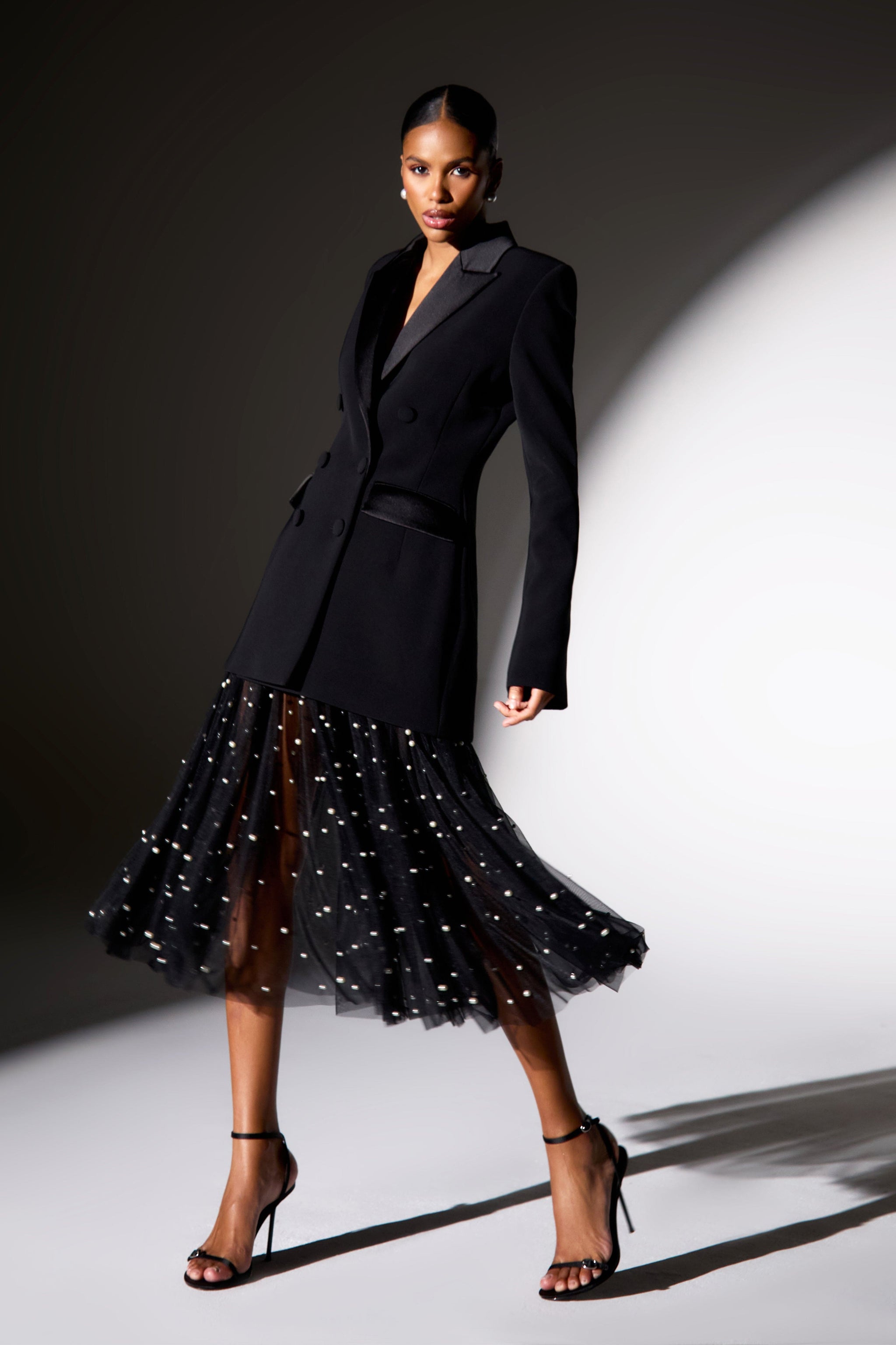 Blake Black Skirt | NADINE MERABI