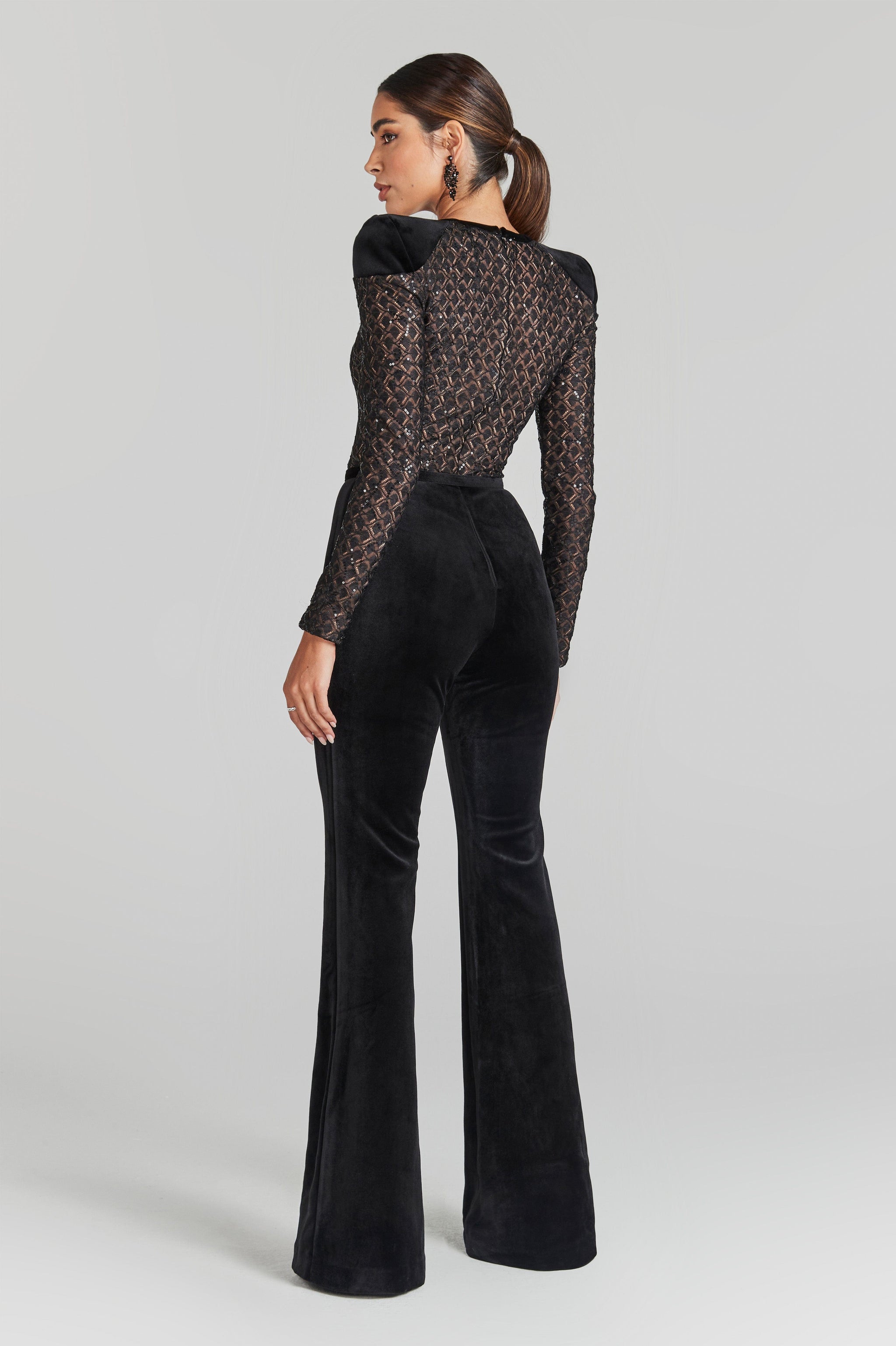 AMANDA Black Jumpsuit | NADINE MERABI