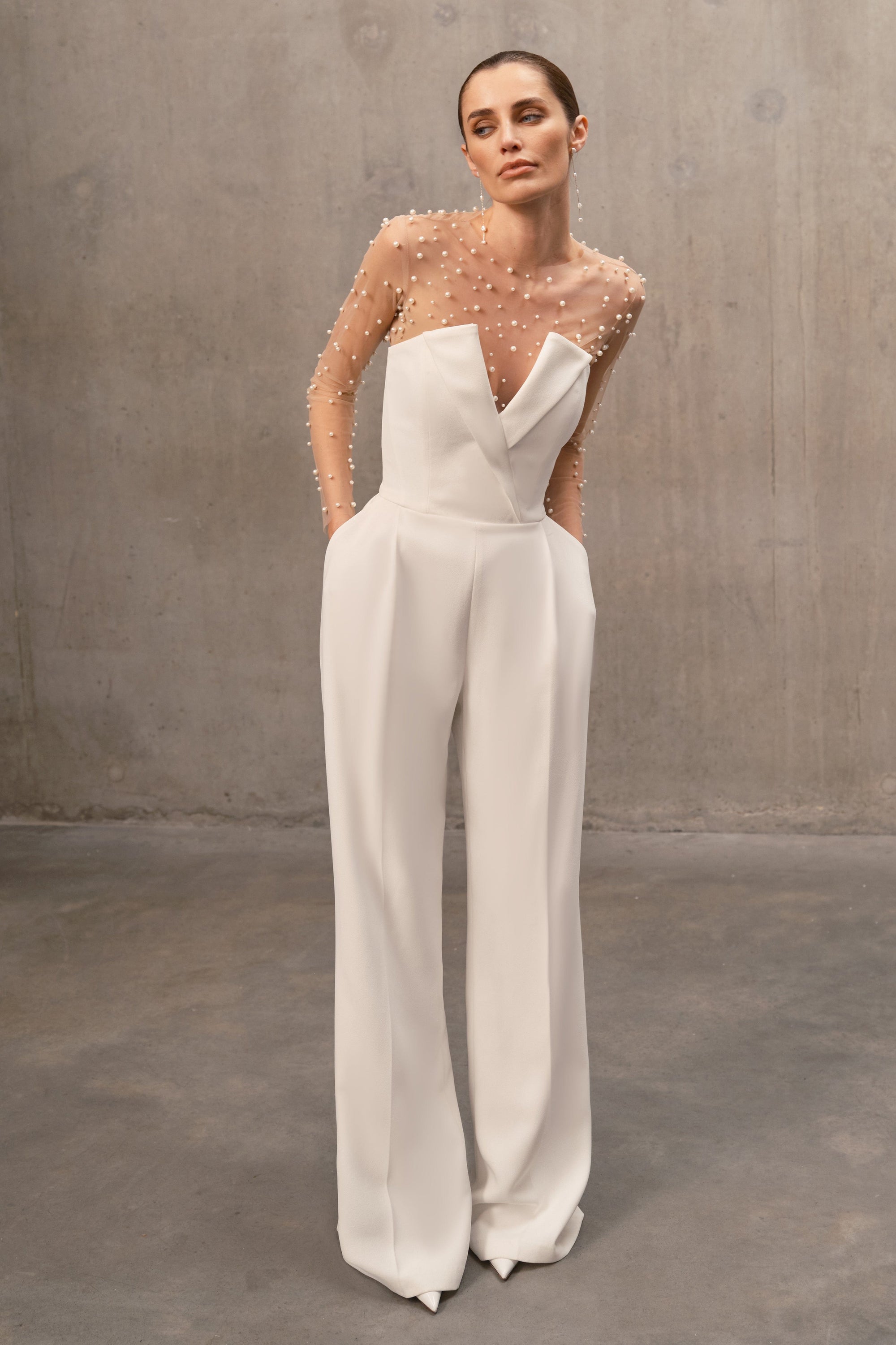 Vanessa White Jumpsuit | Jumpsuits | NADINE MERABI