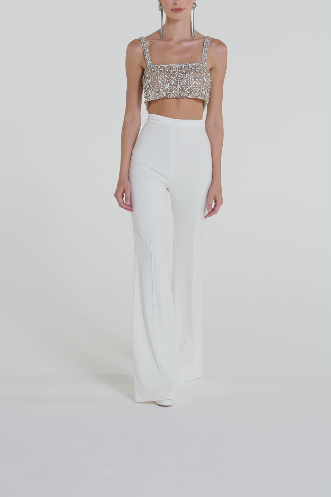 Ivy Silver Top | NADINE MERABI