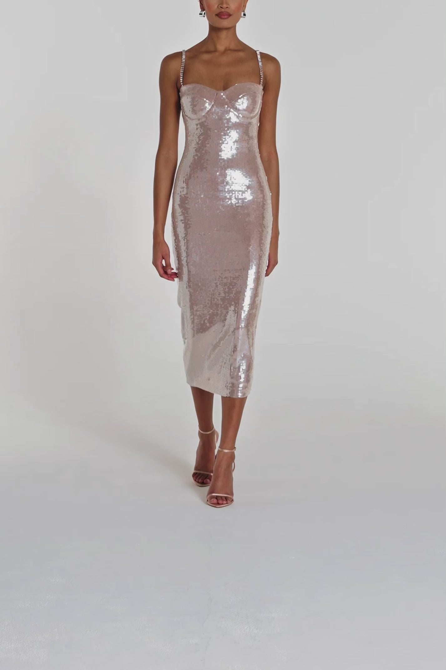Nina Champagne Dress | NADINE MERABI